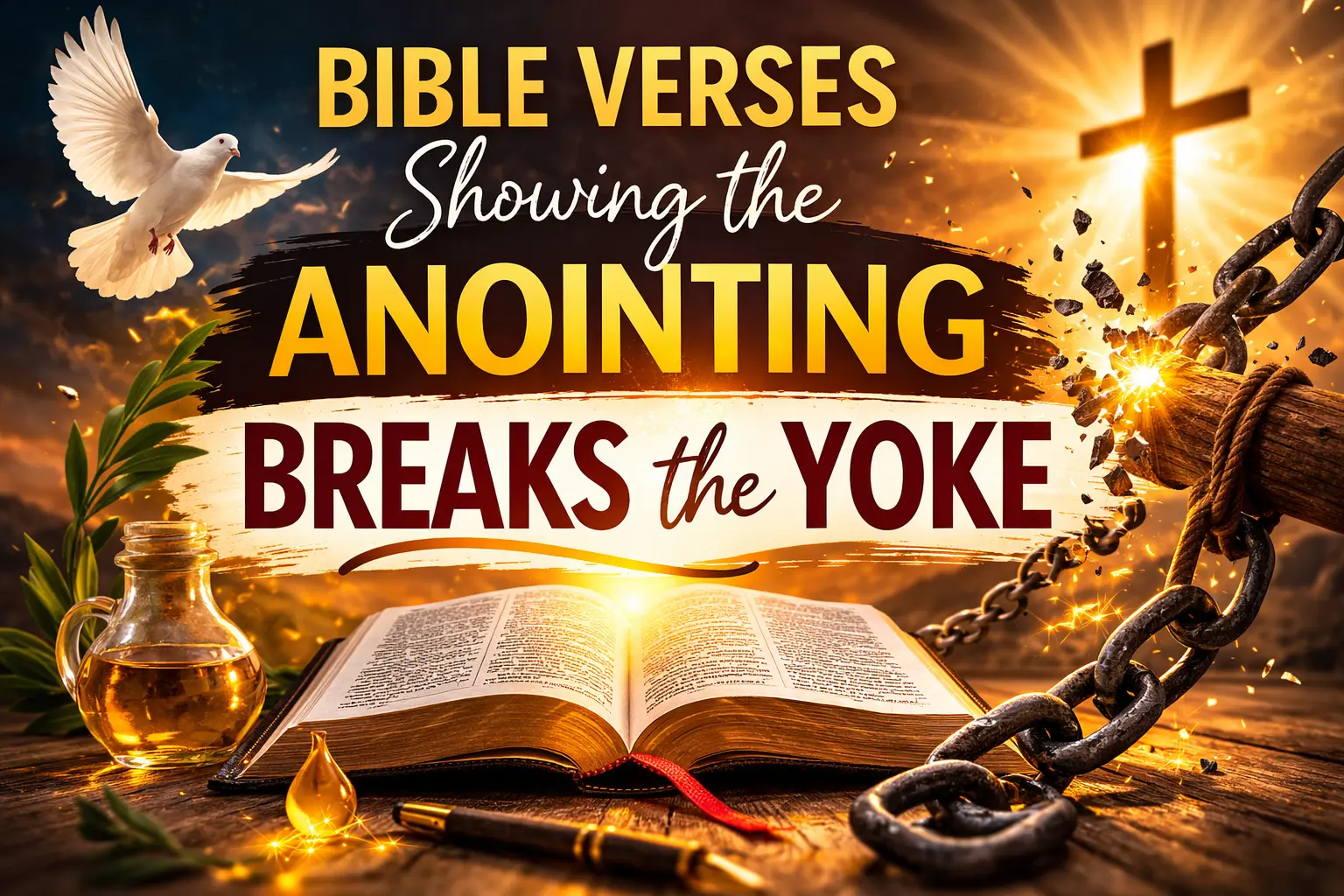 50+ Bible Verses Showing the Anointing Breaks the Yoke