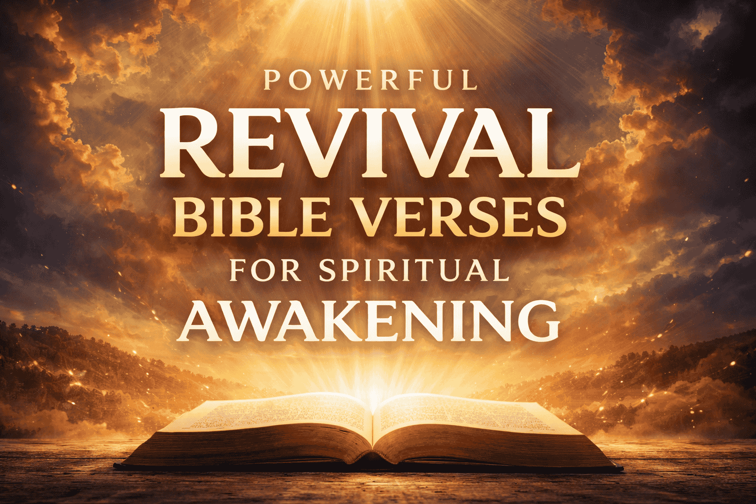 50+ Bible Verses for Revival and Spiritual Awakening